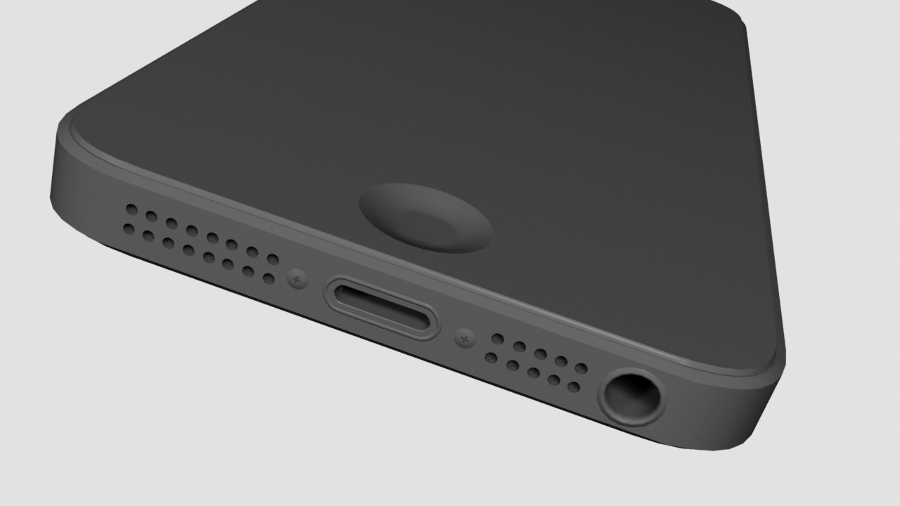 iPhone 5 Slate Black Vray 3D model | CGTrader