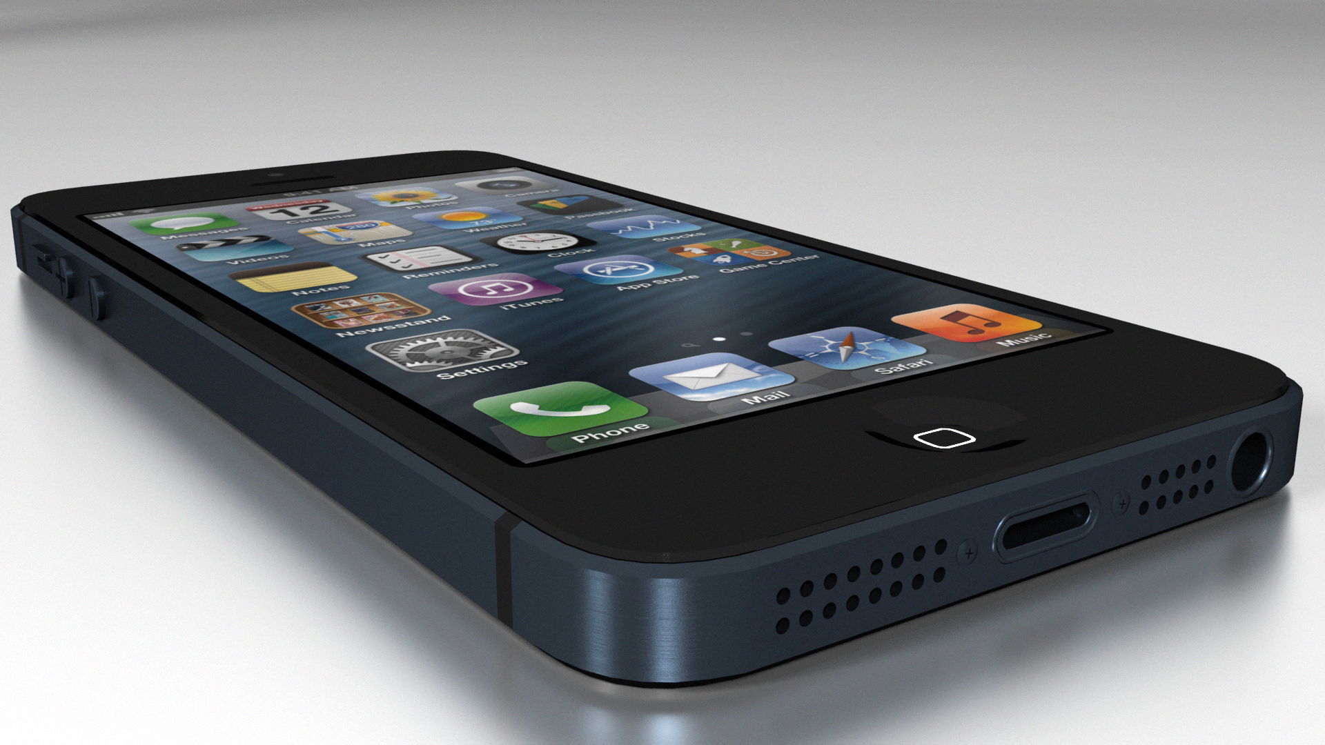iPhone 5 Slate Black Vray 3D model | CGTrader
