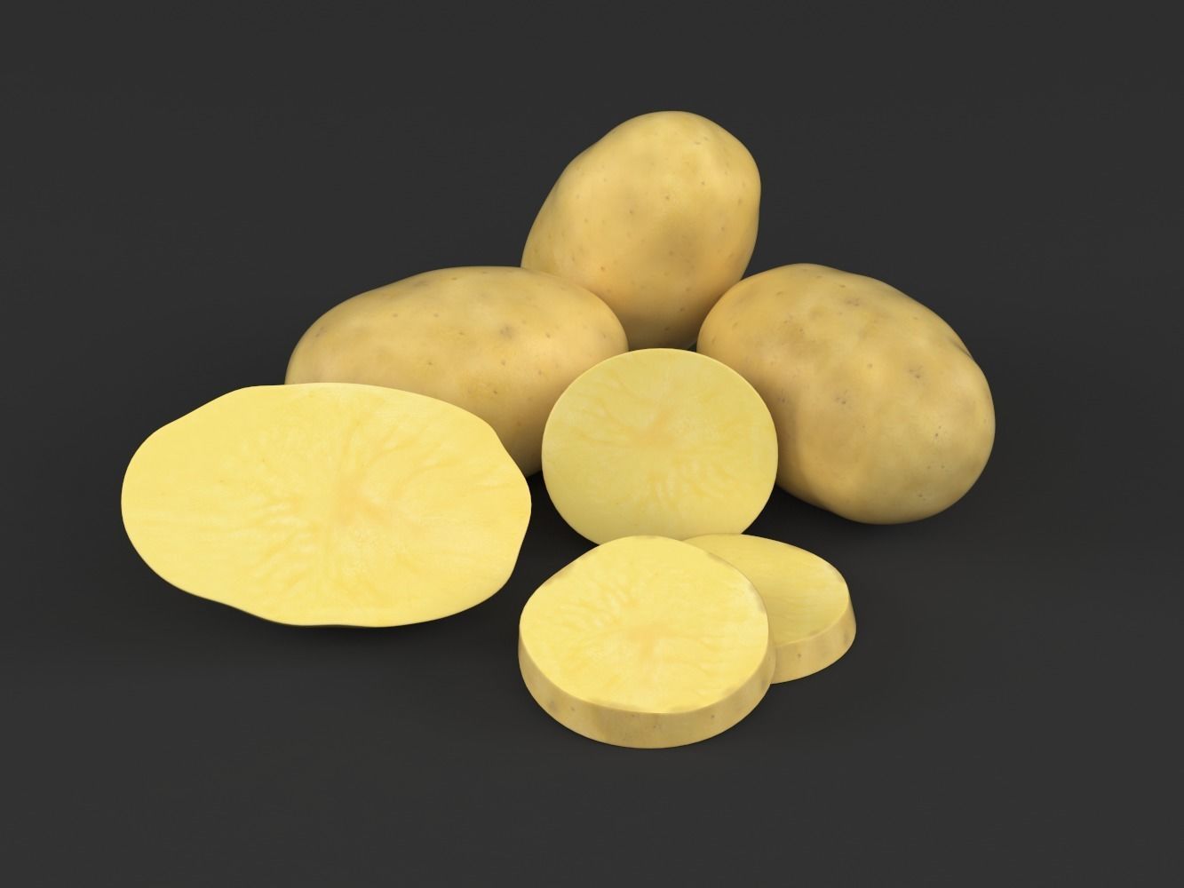 Potatoes potato 3D model | CGTrader
