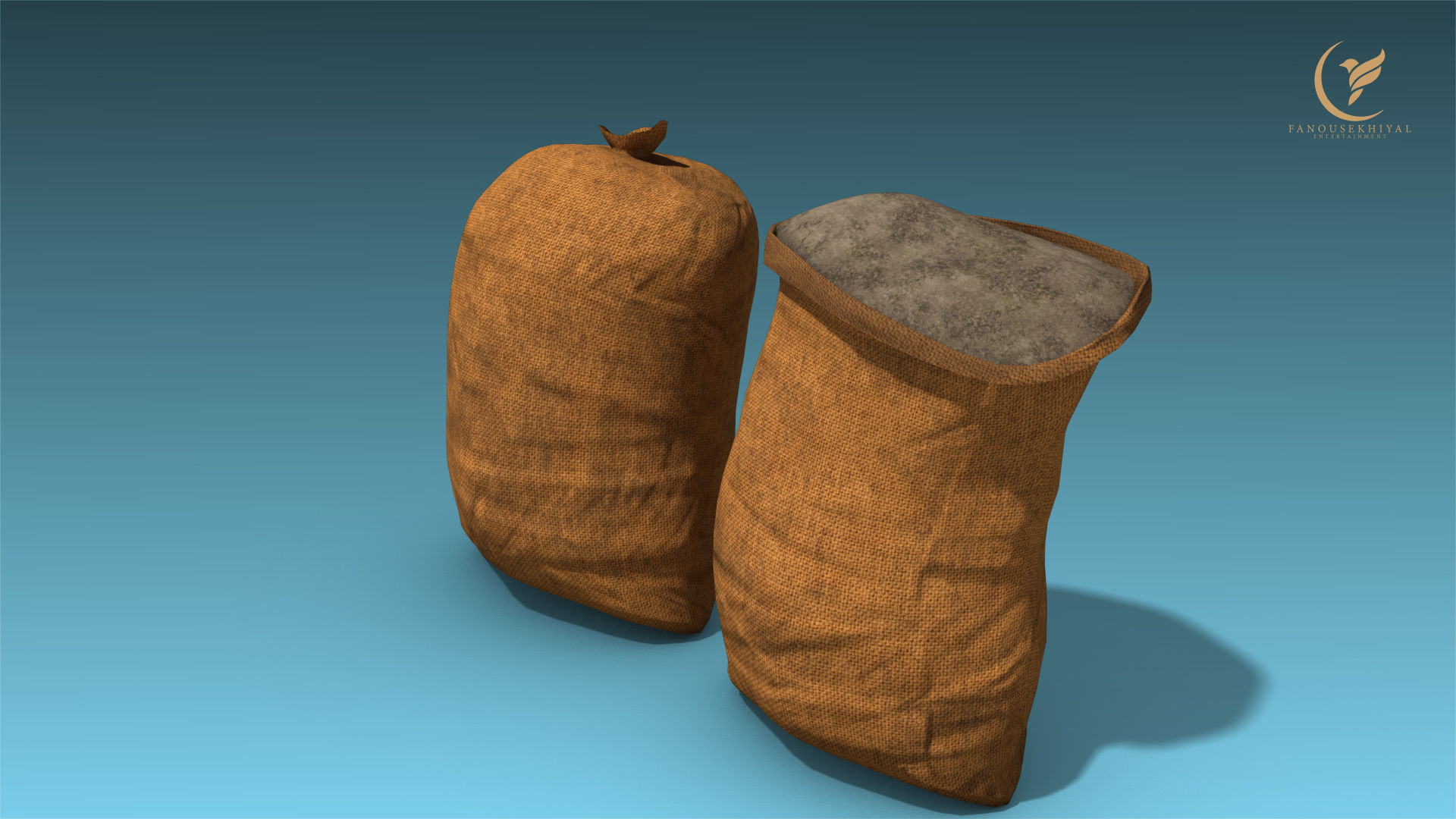 3D model Cotton sack VR / AR / low-poly MAX OBJ 3DS FBX MA STL