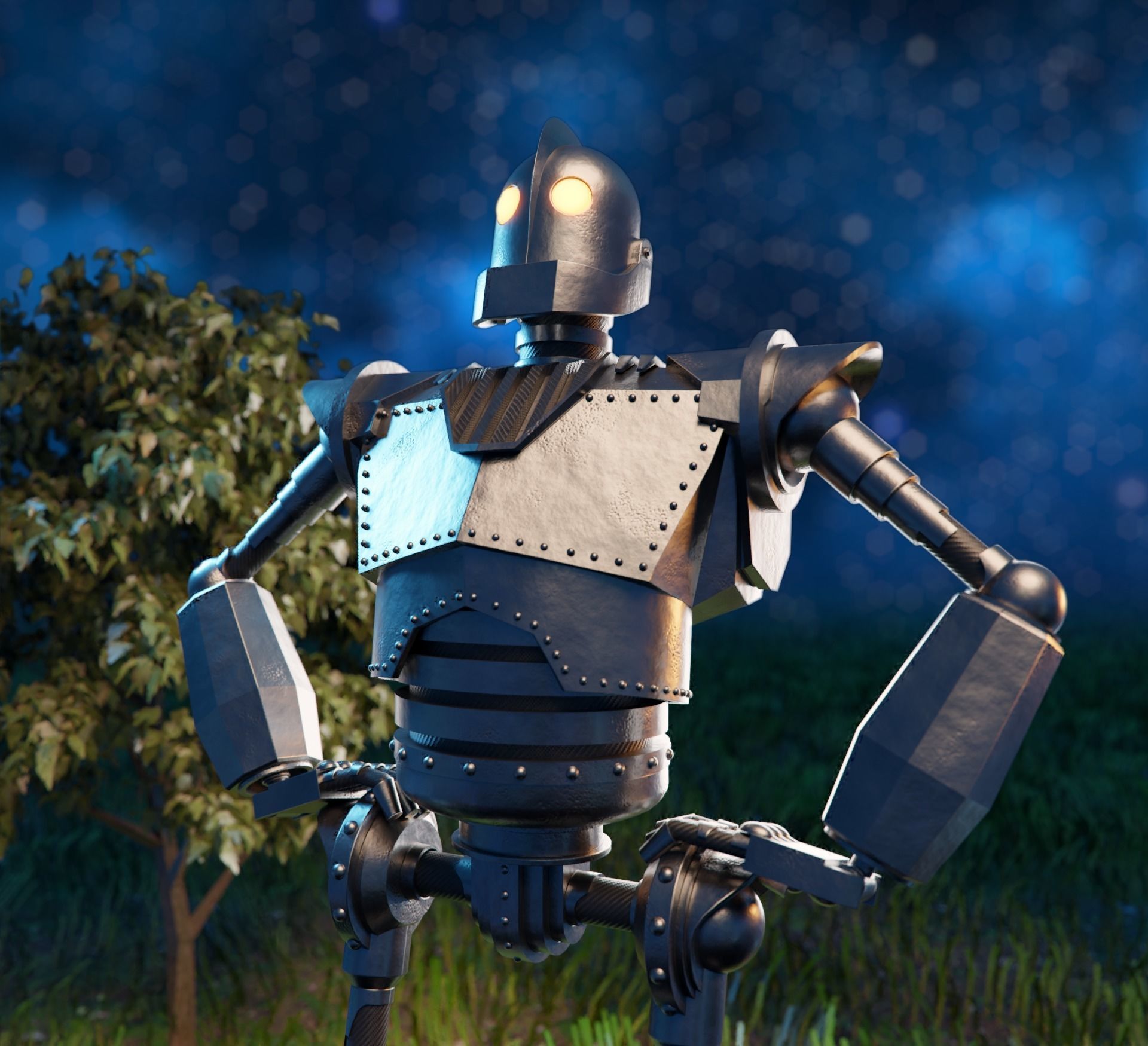 Iron Giant 3D model rigged | CGTrader