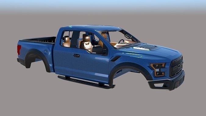 Ford F 150 Raptor Body 3D model 3D printable | CGTrader