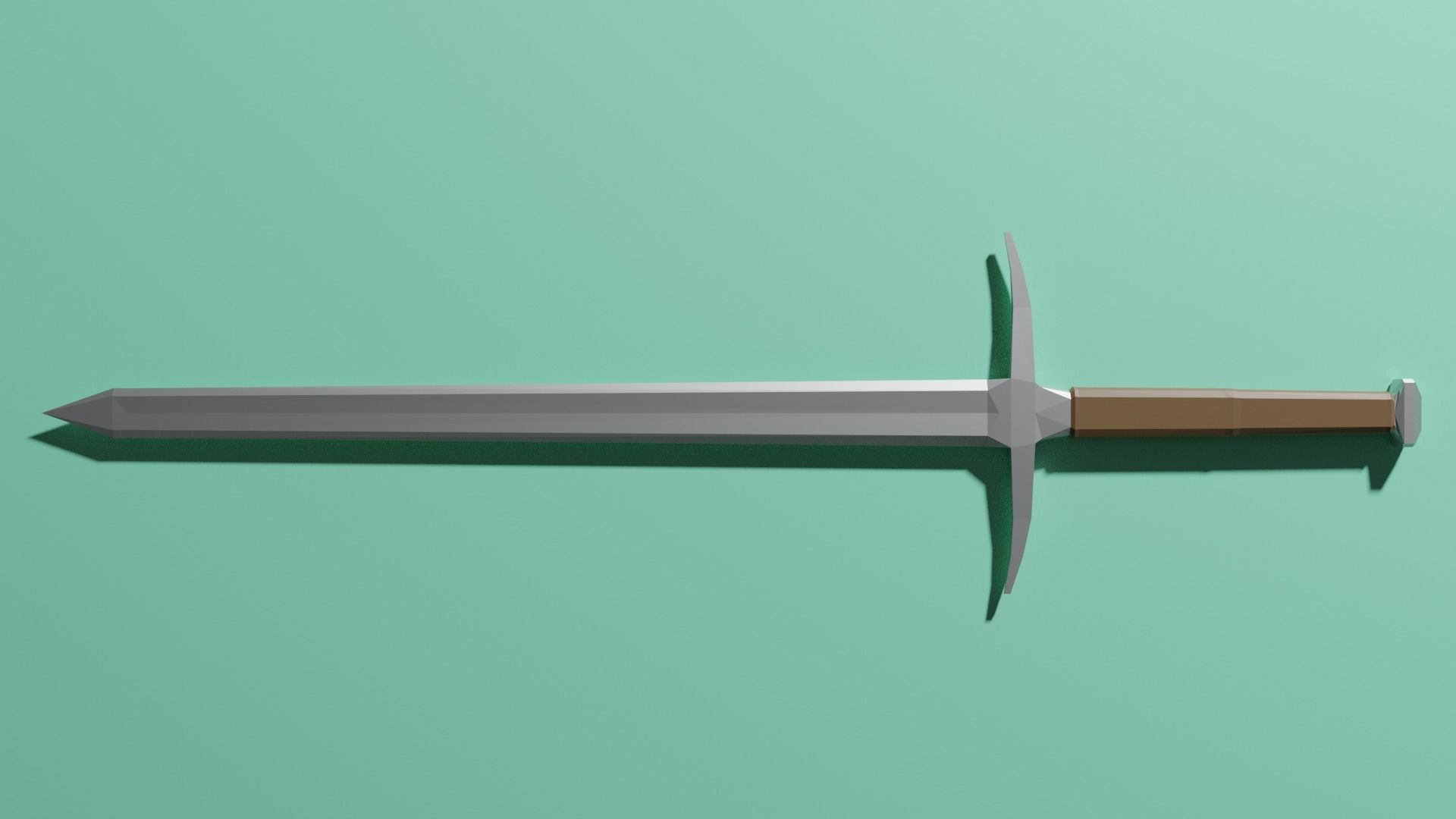 Low poly medieval sword free VR / AR / low-poly 3D model | CGTrader