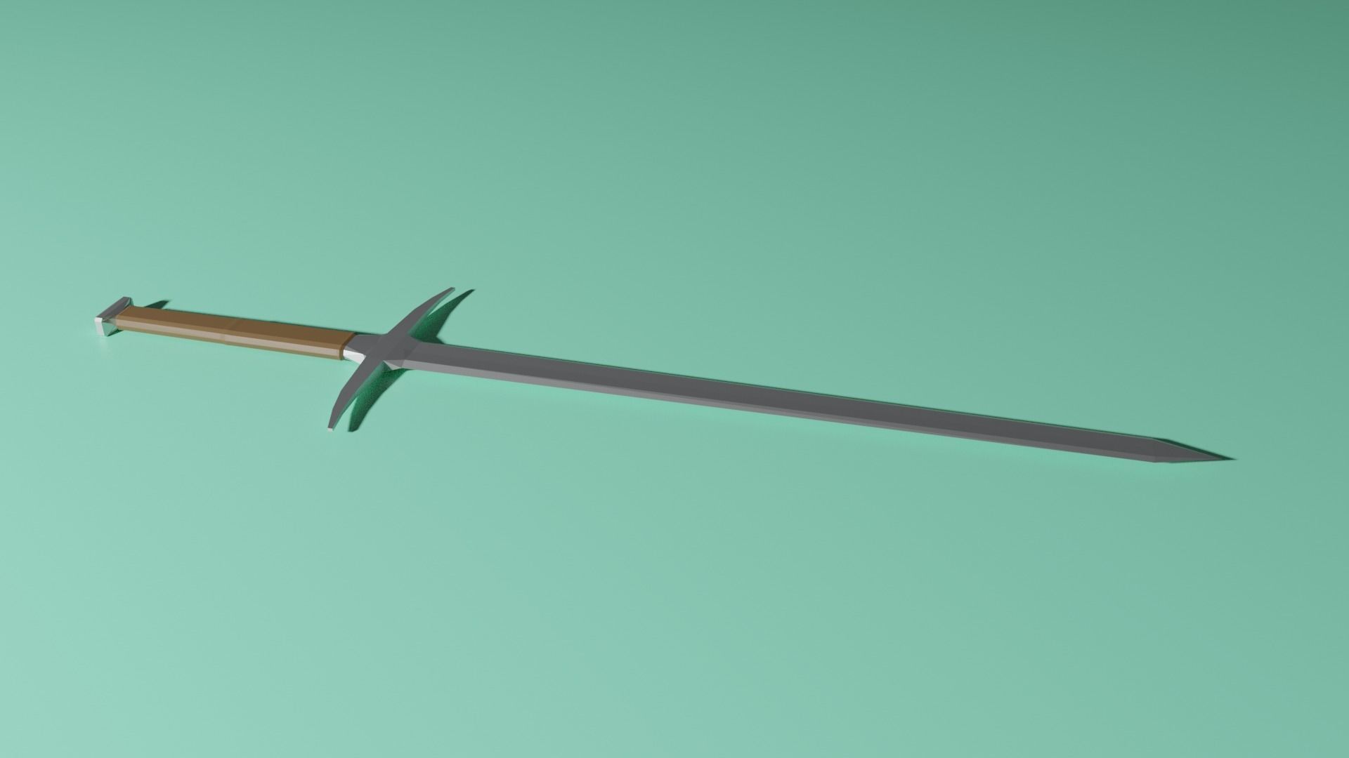 Low poly medieval sword free VR / AR / low-poly 3D model | CGTrader