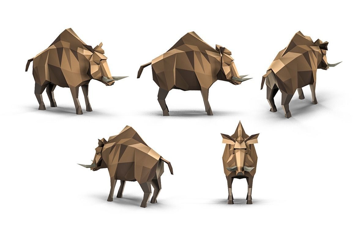 3D model Forest Animals Pack VR / AR / low-poly rigged animated | CGTrader