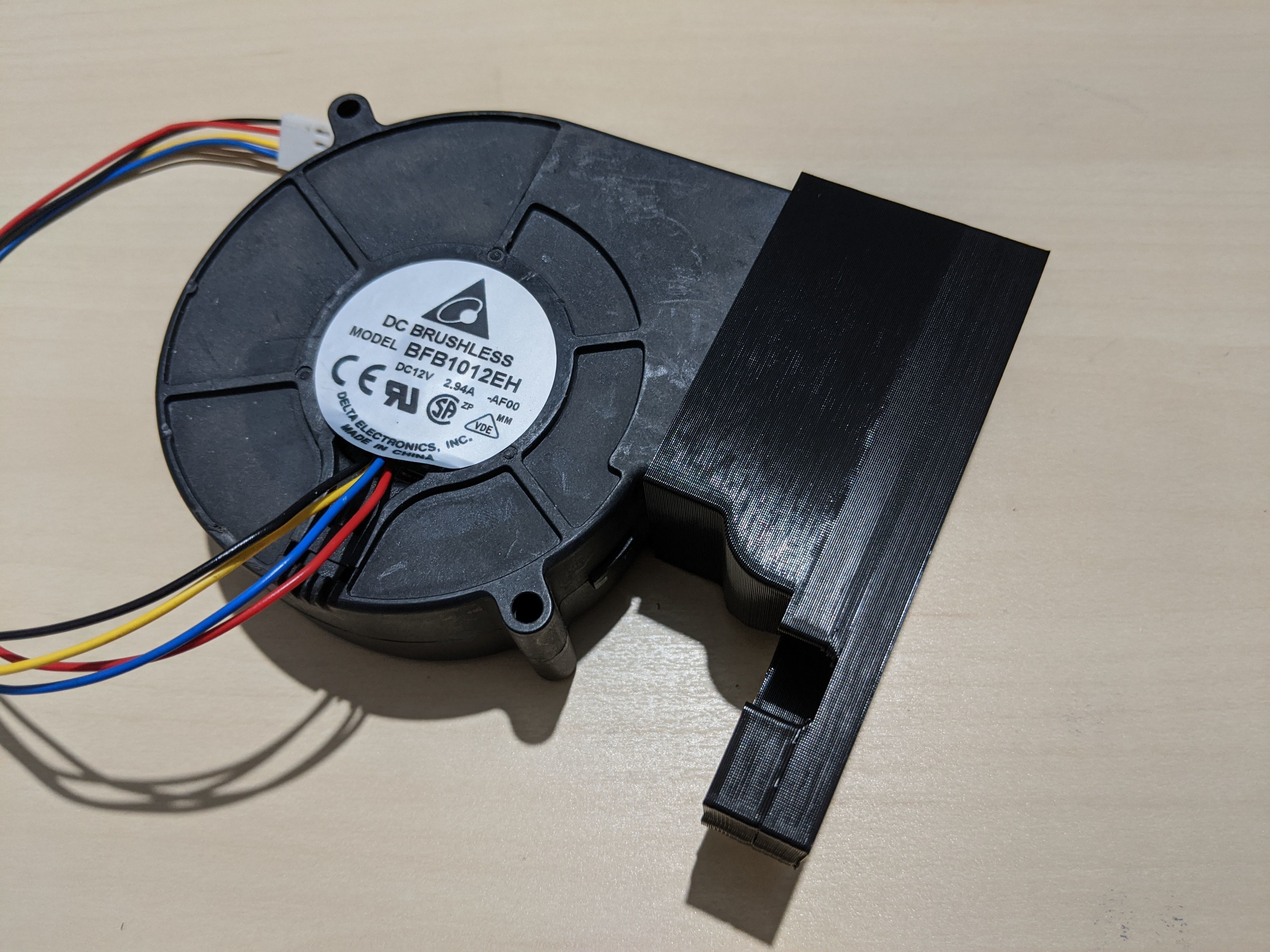 NVIDIA Tesla V100 FHHL cooling fan shroud duct 3D print model 3D model ...