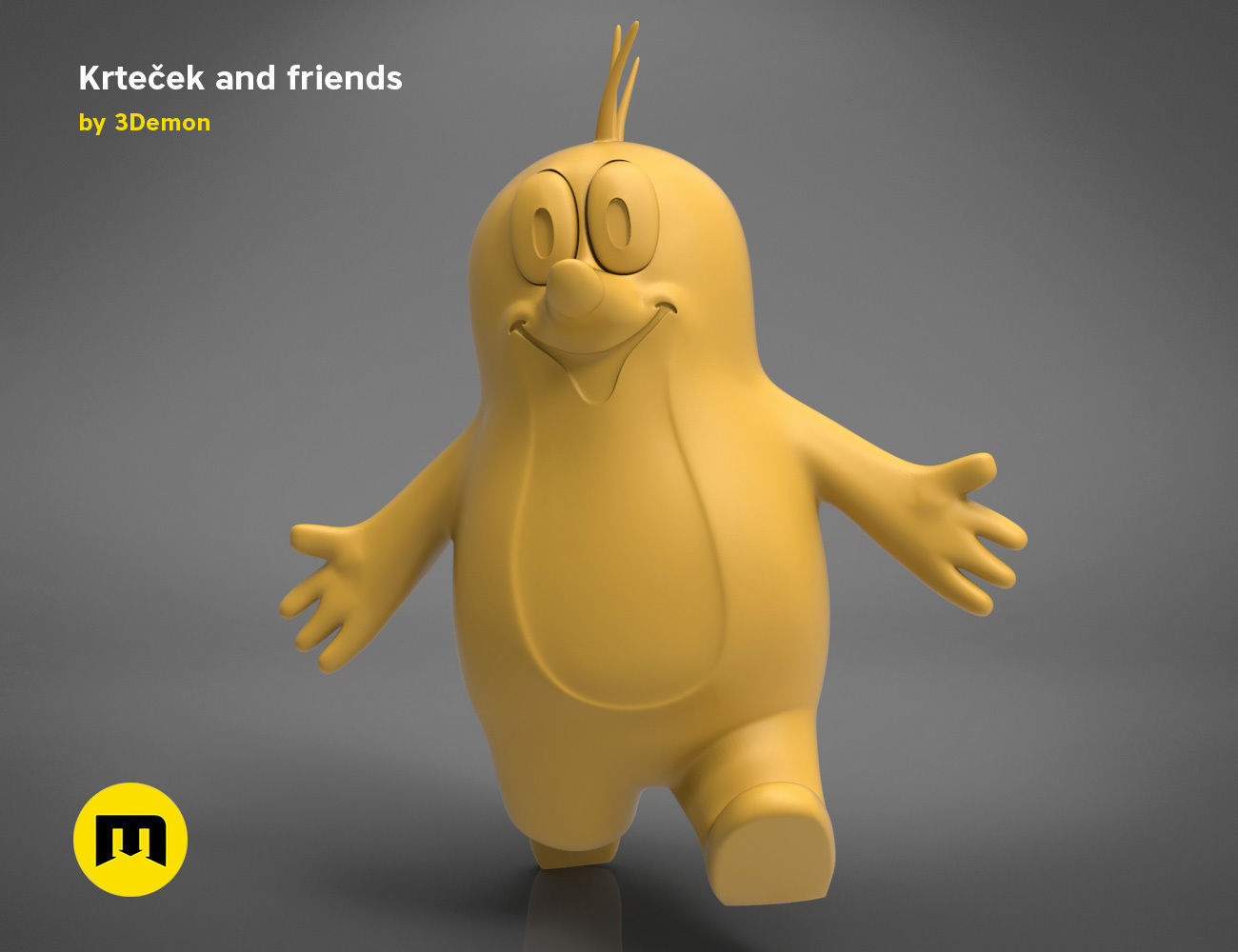 Krtek and his friends 3D model 3D printable | CGTrader