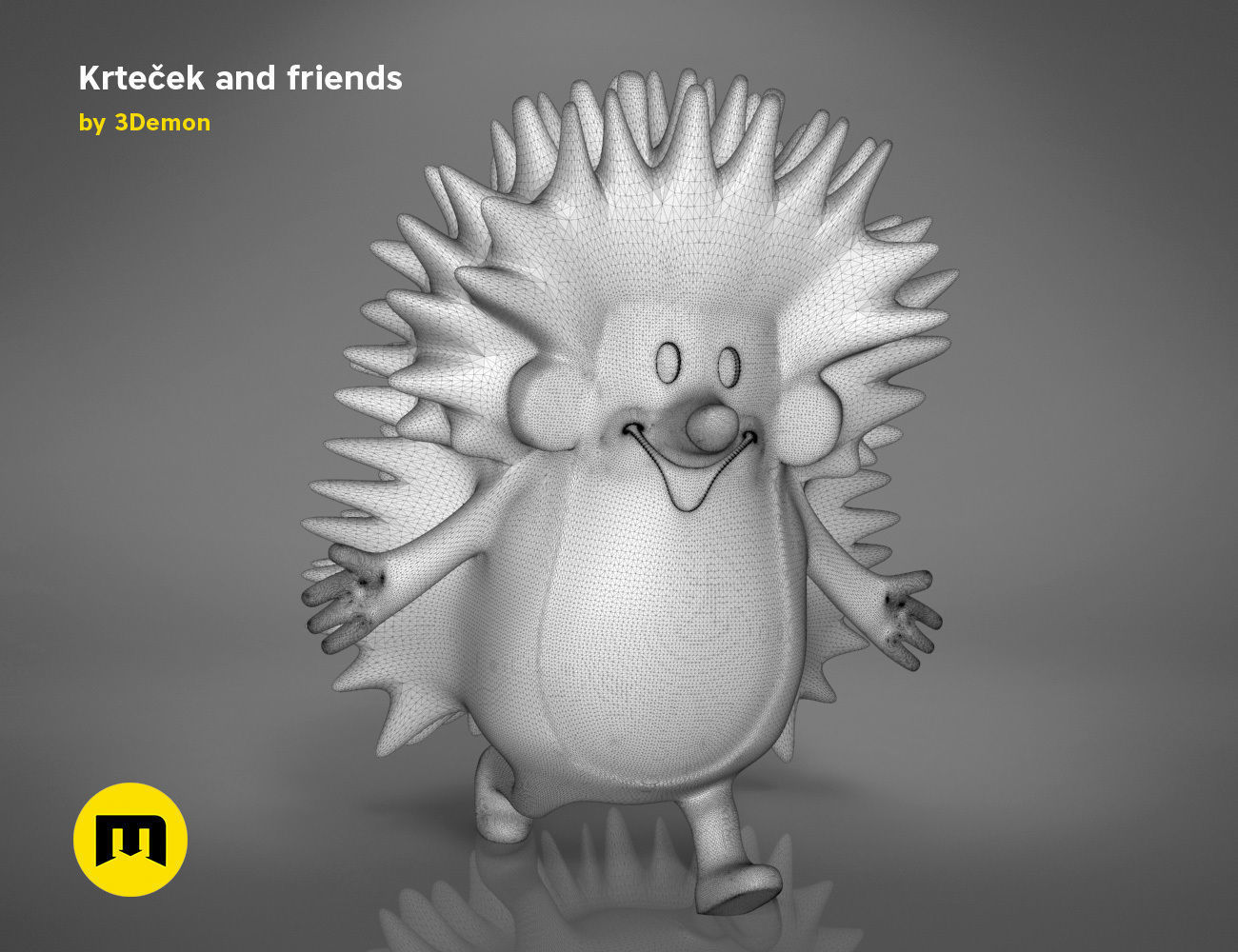 Krtek and his friends 3D model 3D printable | CGTrader