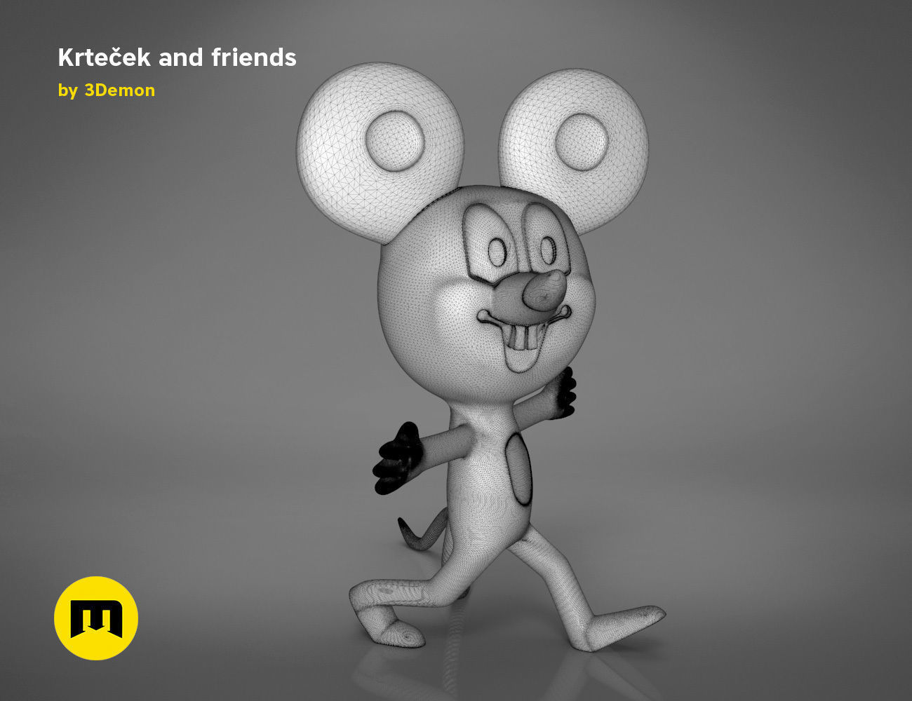 Krtek and his friends 3D model 3D printable | CGTrader