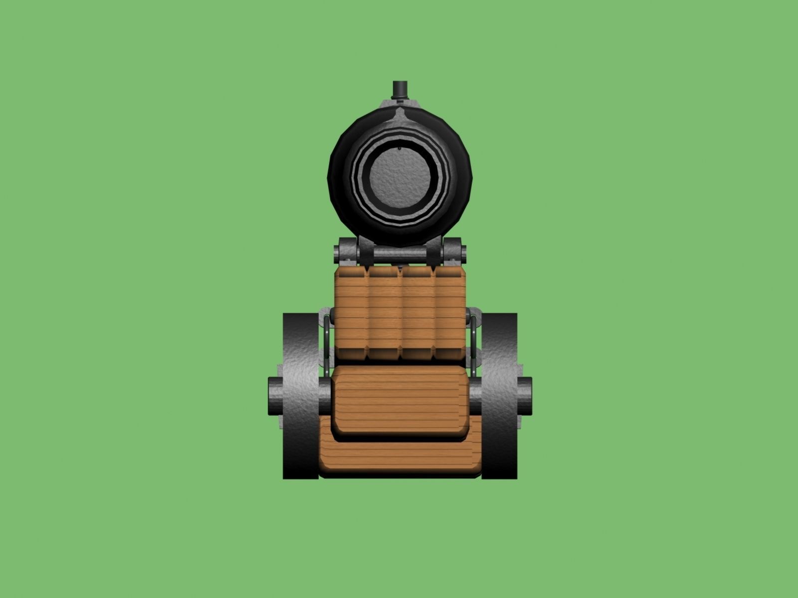 18-pounder carronade 19th century naval gun 3D model | CGTrader