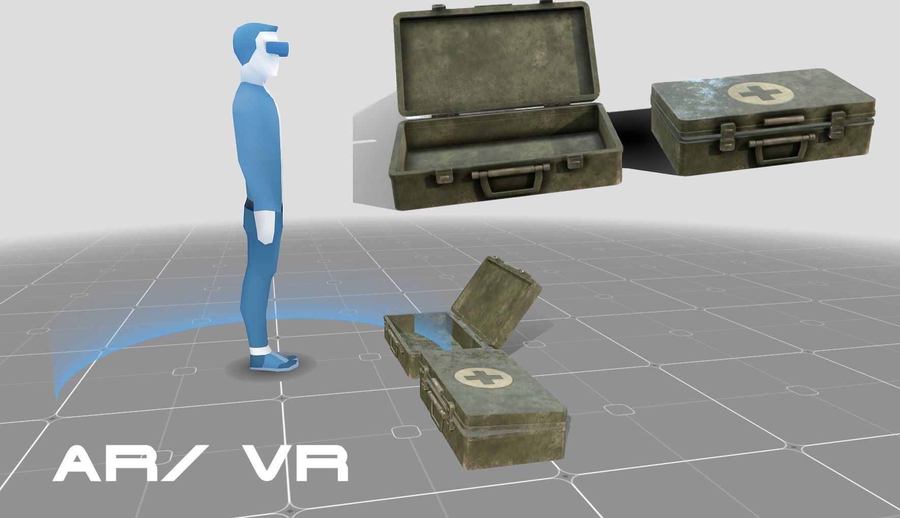 3D model Field Medic Case VR / AR / low-poly | CGTrader