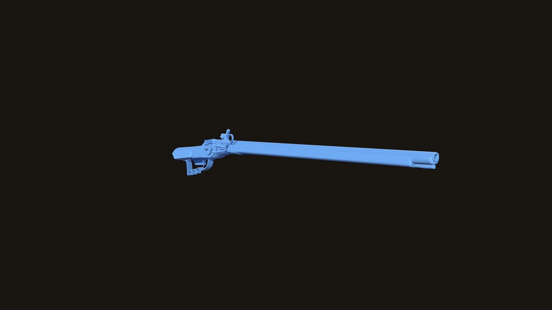 3D model Weapon - Gun - Flintlock - German Wheellock Rifle VR / AR ...