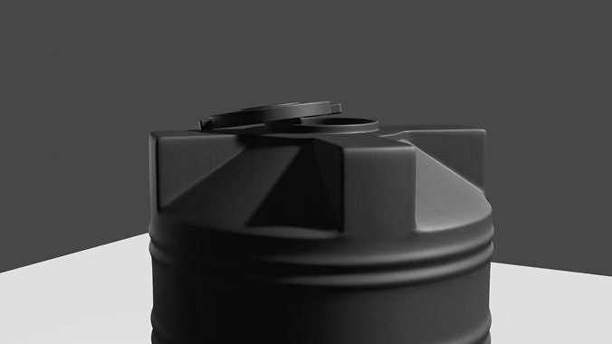 Industrial and household Water Tank free 3D model | CGTrader