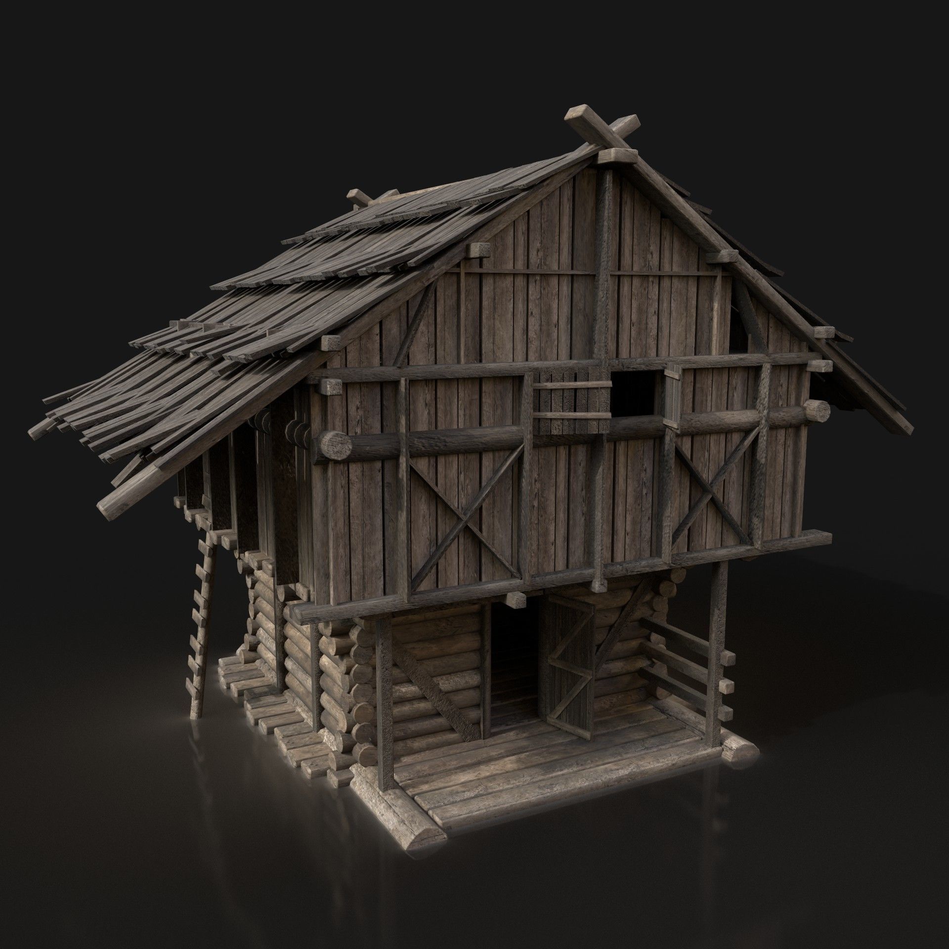 3D model BIGGEST BUILDER AAA HOUSE PACK WITH INTERIOR VIKING ORC ...