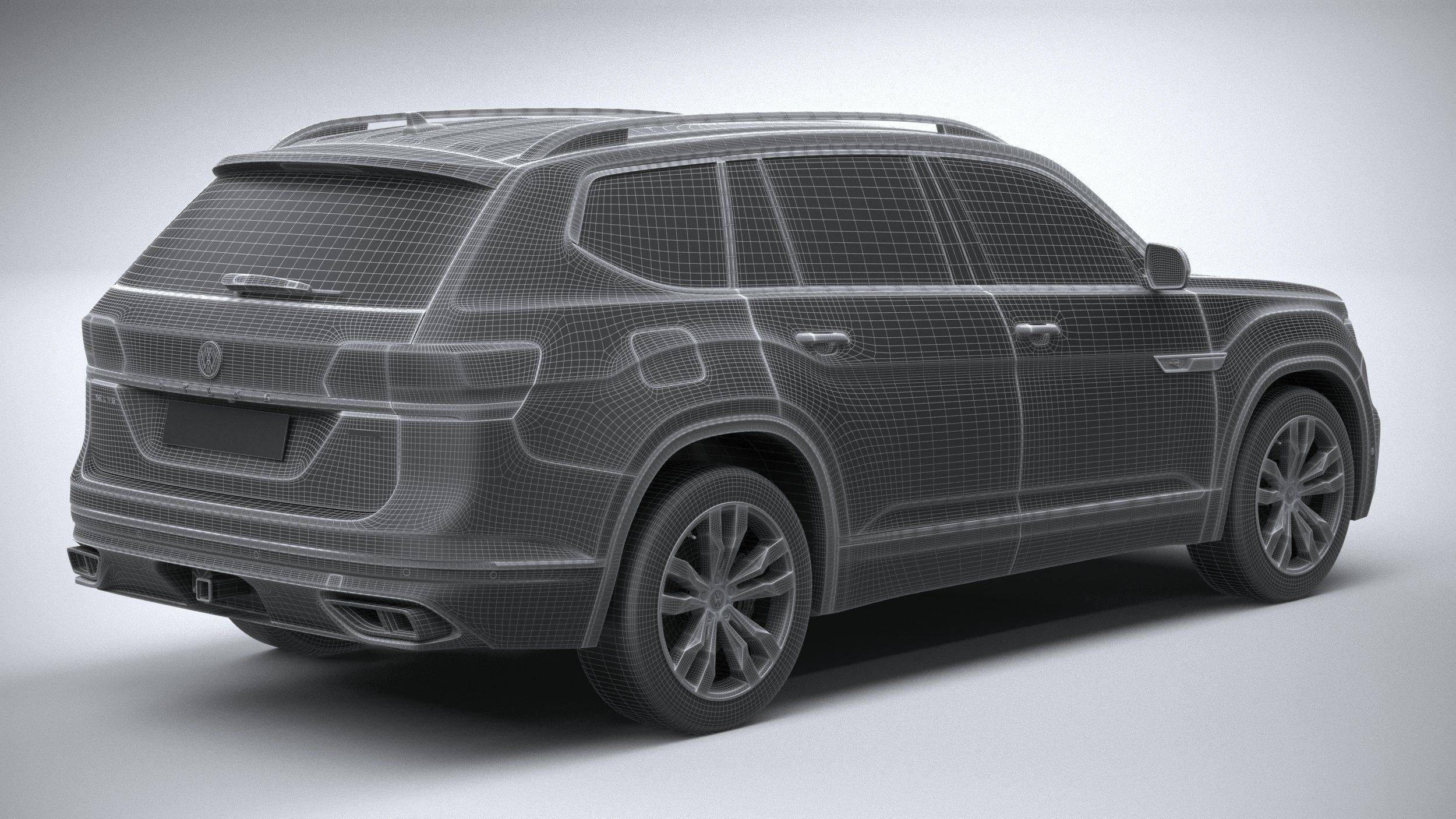 Volkswagen Atlas R-line 2021 3D model | CGTrader