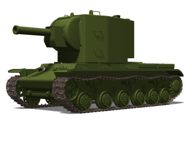 Soviet heavy tank KV-2 3D model | CGTrader