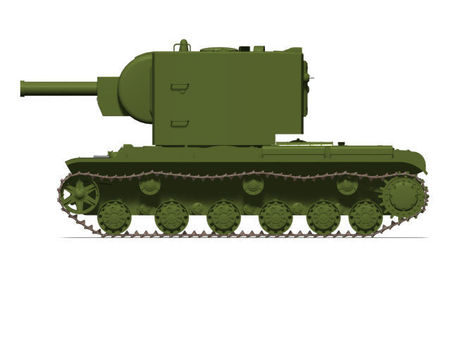 Soviet heavy tank KV-2 3D model | CGTrader