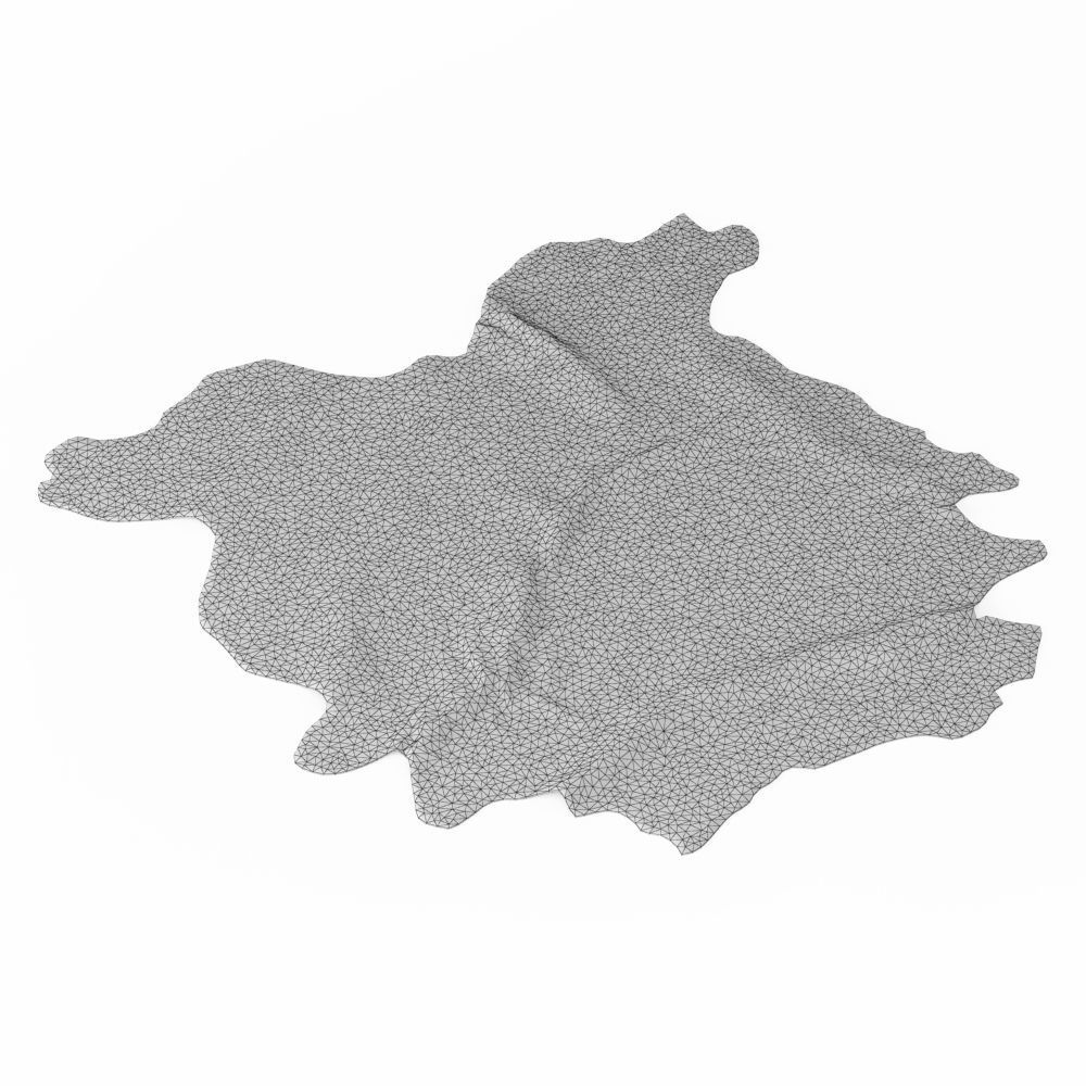 Pink Cowhide Rug 3D model | CGTrader