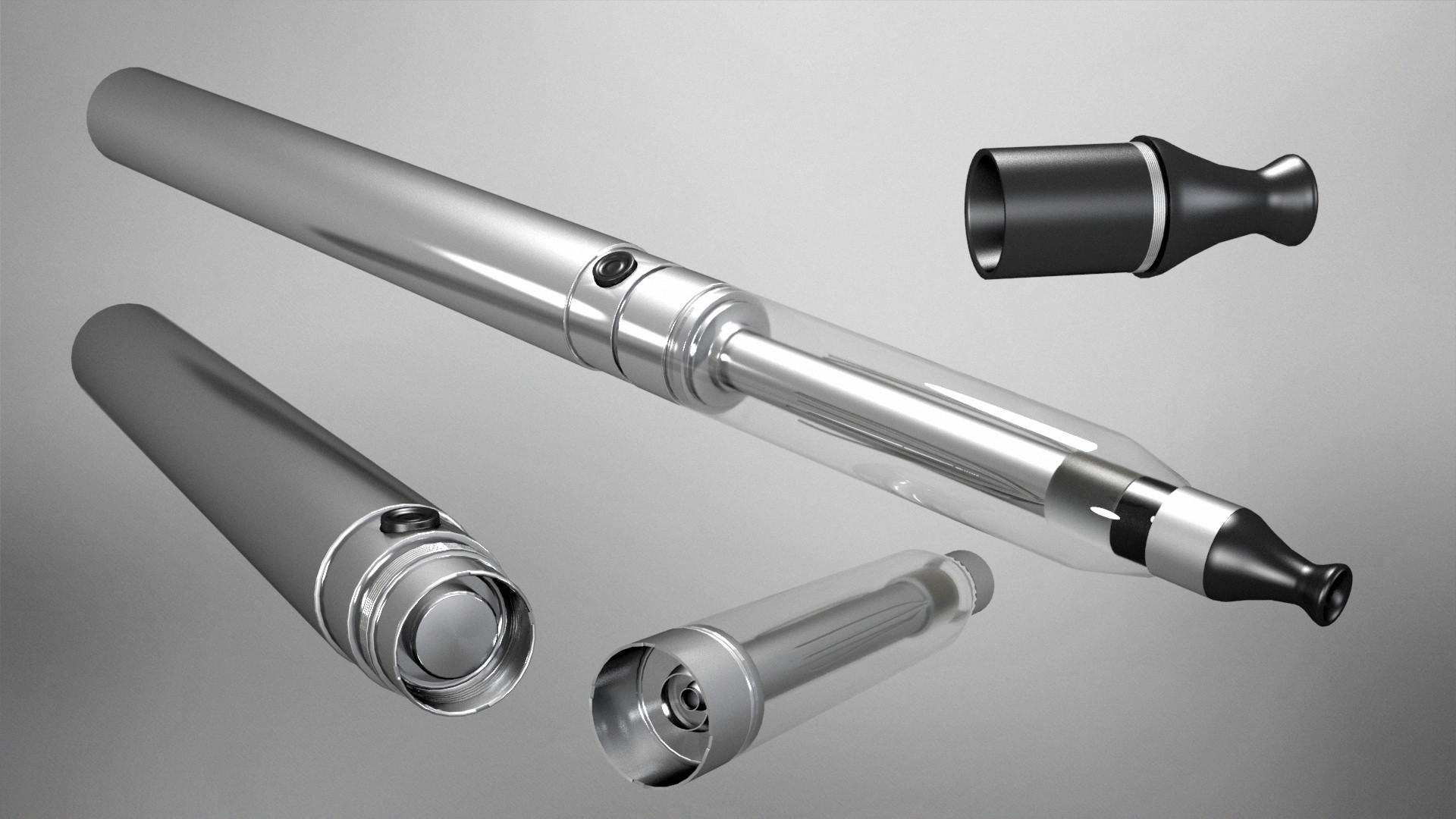 Electronic Cigarette Vapour 3D Model MAX OBJ 3DS FBX DXF DWG - CGTrader.com