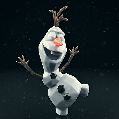 3D model Olaf Low Poly 2 VR / AR / low-poly | CGTrader