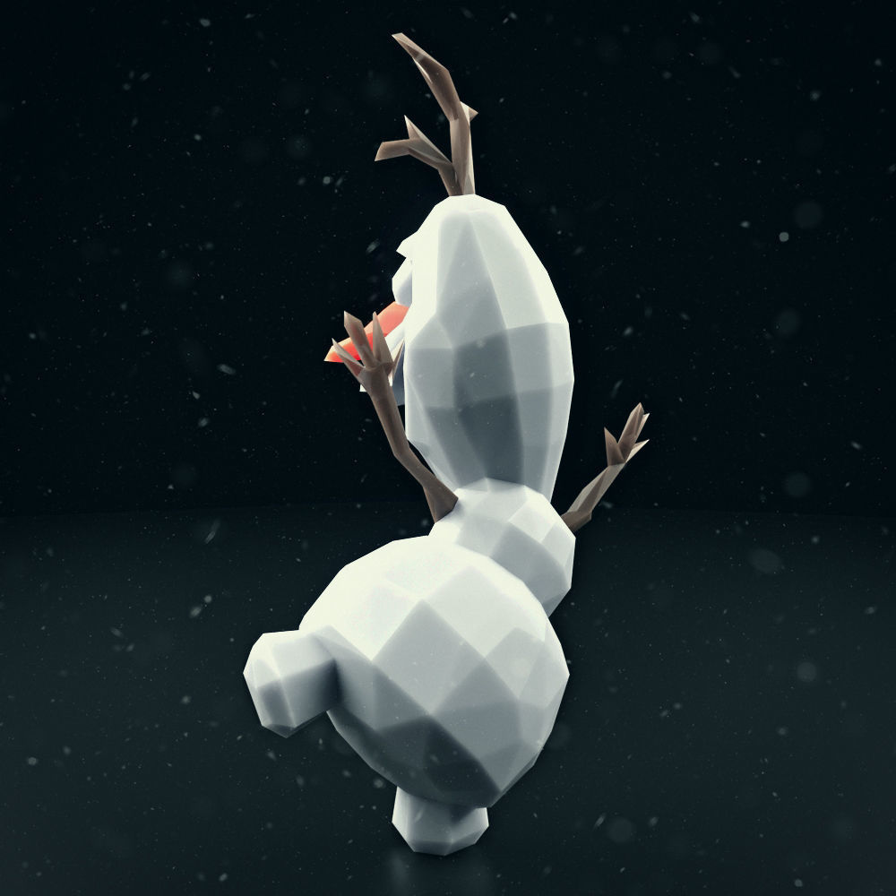 3D model Olaf Low Poly 2 VR / AR / low-poly | CGTrader