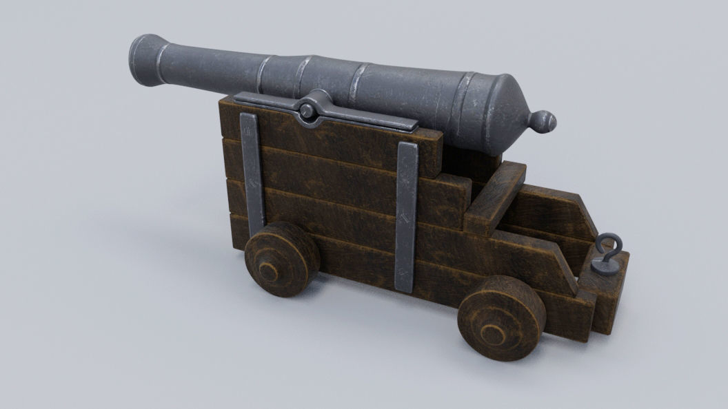 low-poly Low poly Cannon Low-poly 3D model | CGTrader