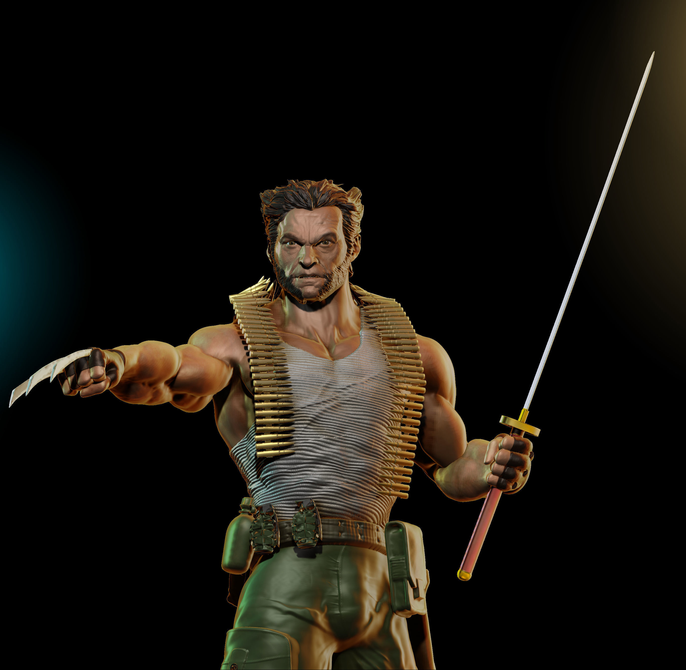 LOGAN SOLDIER 3D model 3D printable | CGTrader