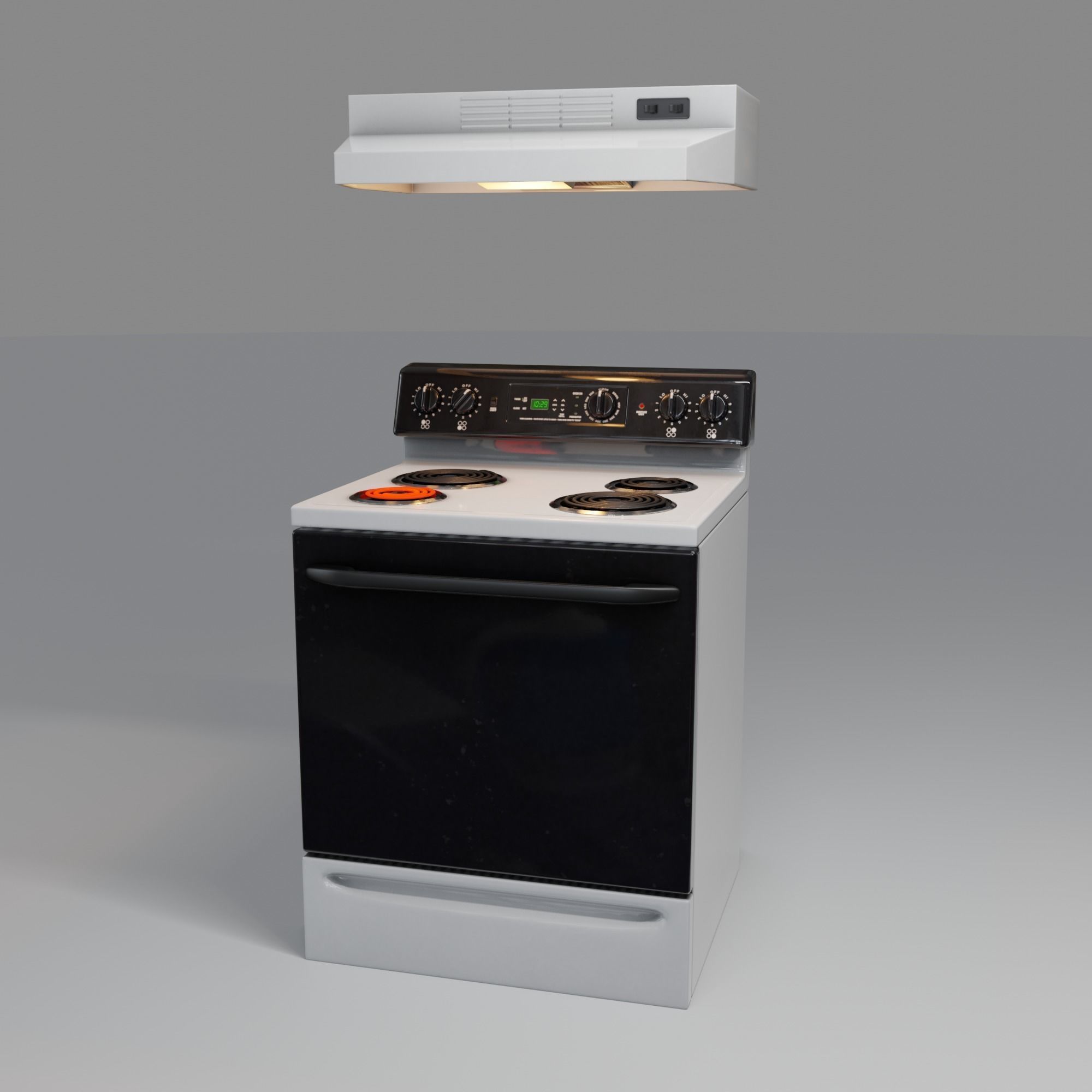 Stove with Hood free VR / AR / low-poly 3D model | CGTrader