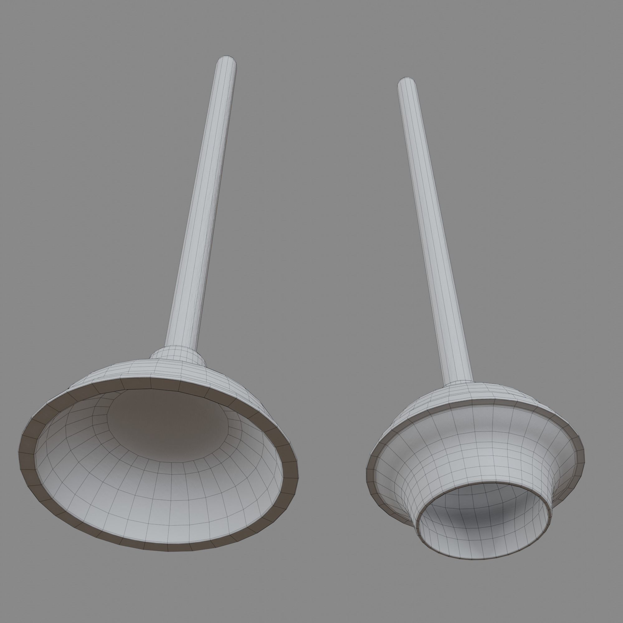 Sink and Toilet Plungers free VR / AR / low-poly 3D model | CGTrader