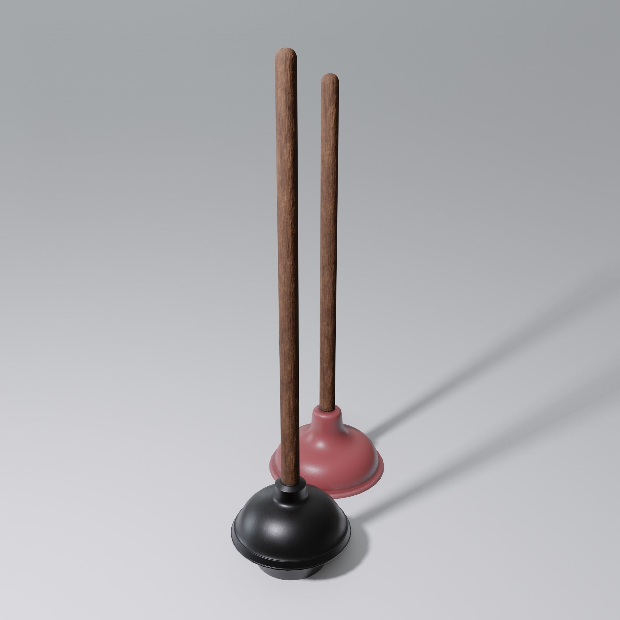 Sink and Toilet Plungers free VR / AR / low-poly 3D model | CGTrader