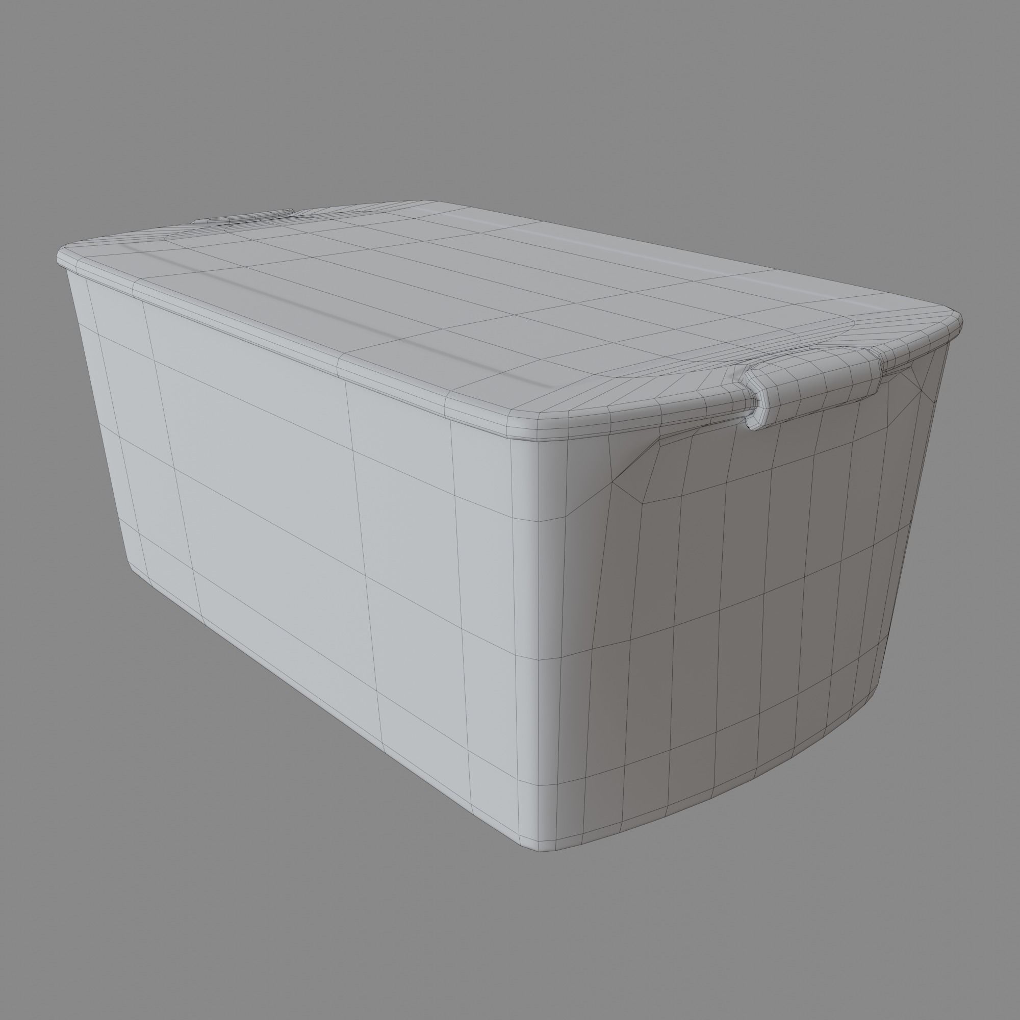 Plastic Storage Container free VR / AR / low-poly 3D model | CGTrader