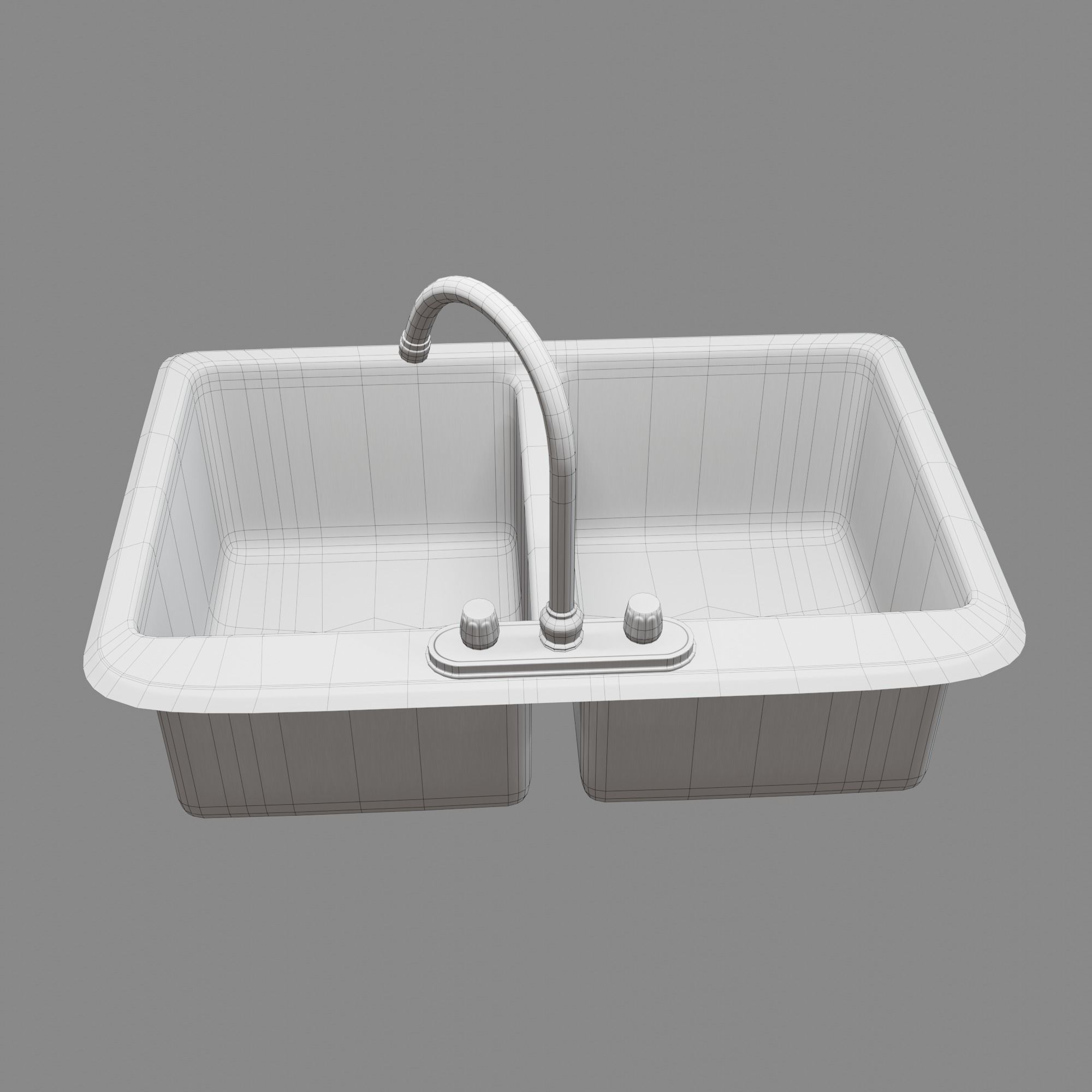 Kitchen Sink free VR / AR / low-poly 3D model | CGTrader