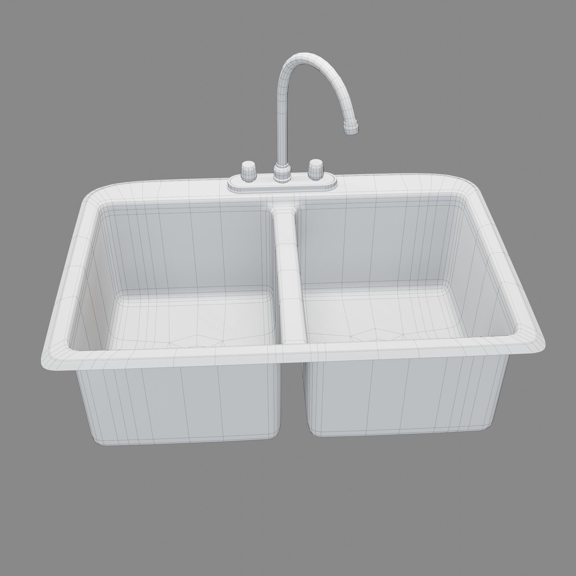 Kitchen Sink free VR / AR / low-poly 3D model | CGTrader
