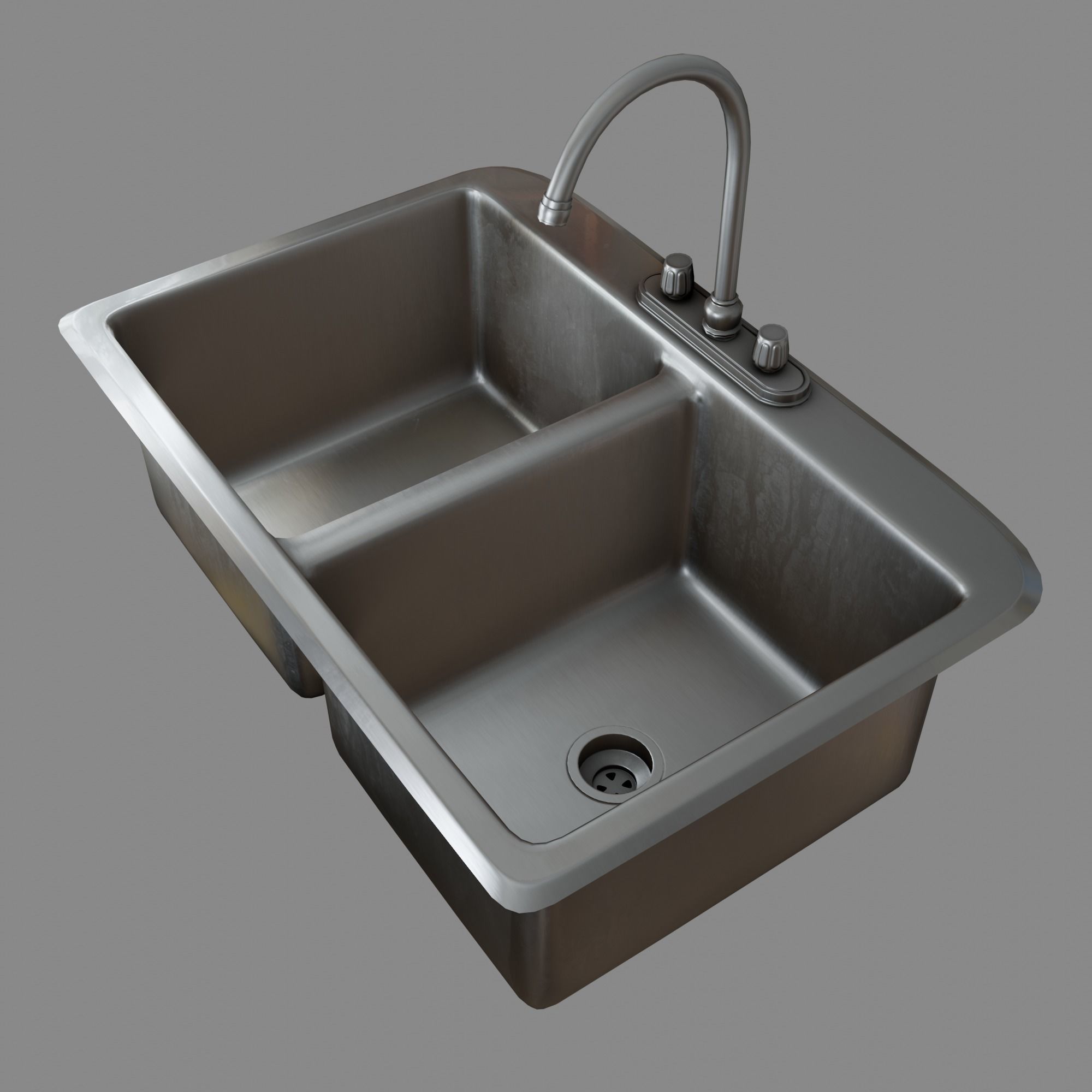 Kitchen Sink free VR / AR / low-poly 3D model | CGTrader