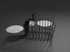 Dish Rack with Dishes free VR / AR / low-poly 3D model | CGTrader