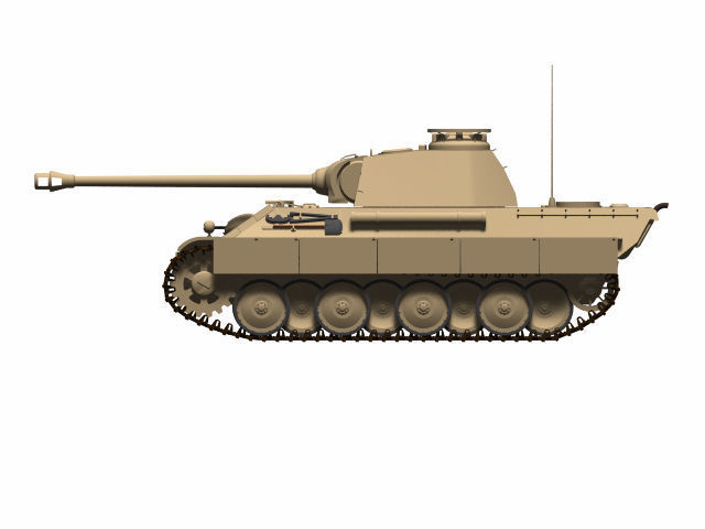 Panzerkampfwagen V Panther G 3D model | CGTrader