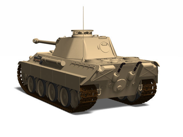 Panzerkampfwagen V Panther G 3D model | CGTrader