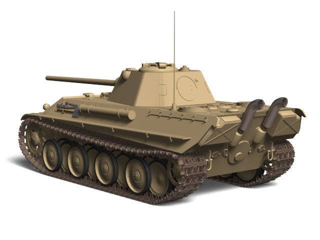 Panzerkampfwagen V Panther F 3D model | CGTrader