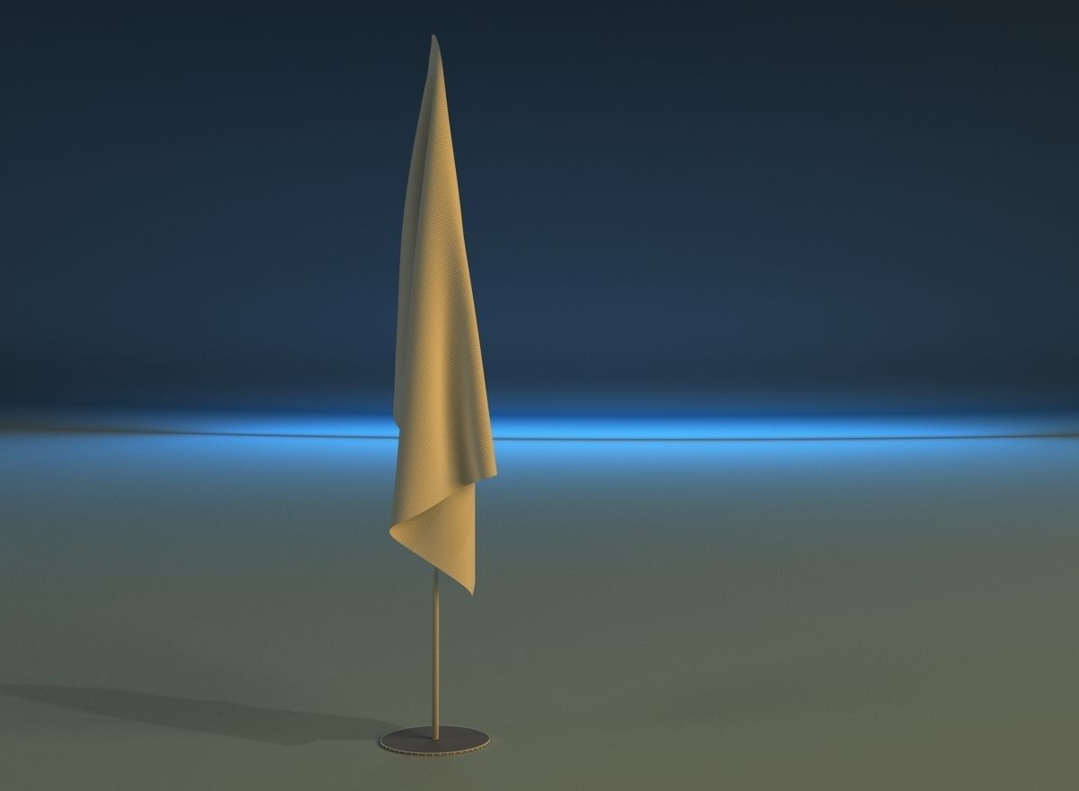 Flag stand 3D model | CGTrader