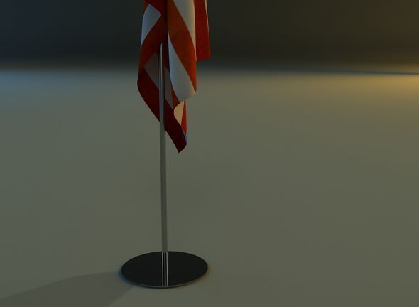 Flag stand 3D model | CGTrader