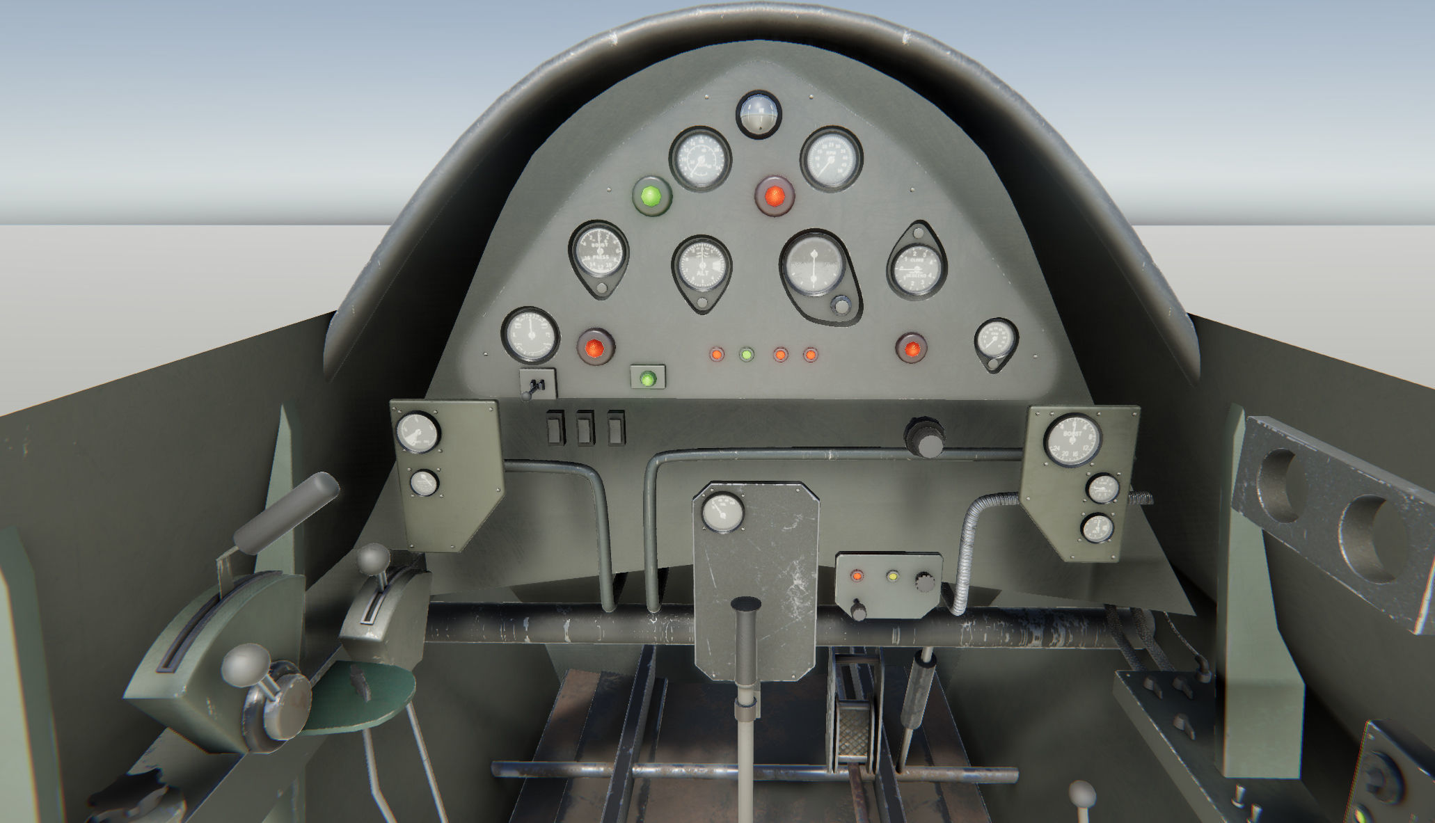 3D model Airplane Cockpits VR / AR / low-poly | CGTrader