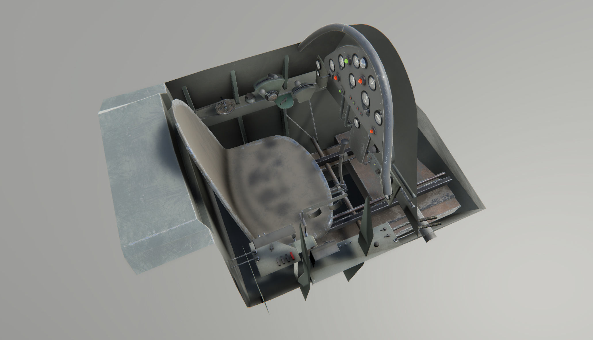 3D model Airplane Cockpits VR / AR / low-poly | CGTrader