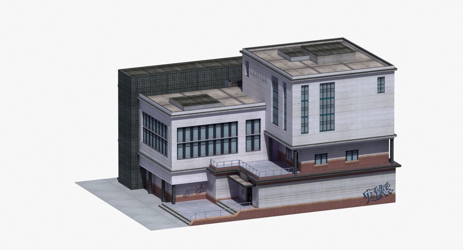 Modern School Building 3D model | CGTrader