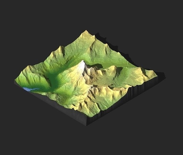 3D MODEL OF MOUNT ROBSON FOR CNC AND 3D PRINTING 3D model | CGTrader