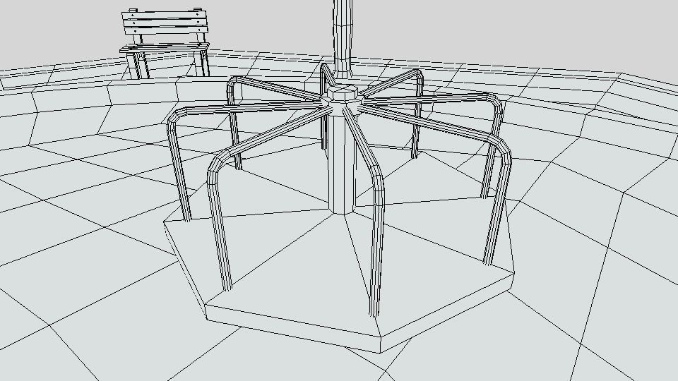 3D model Low Poly Cartoon Playground Scene VR / AR / low-poly | CGTrader