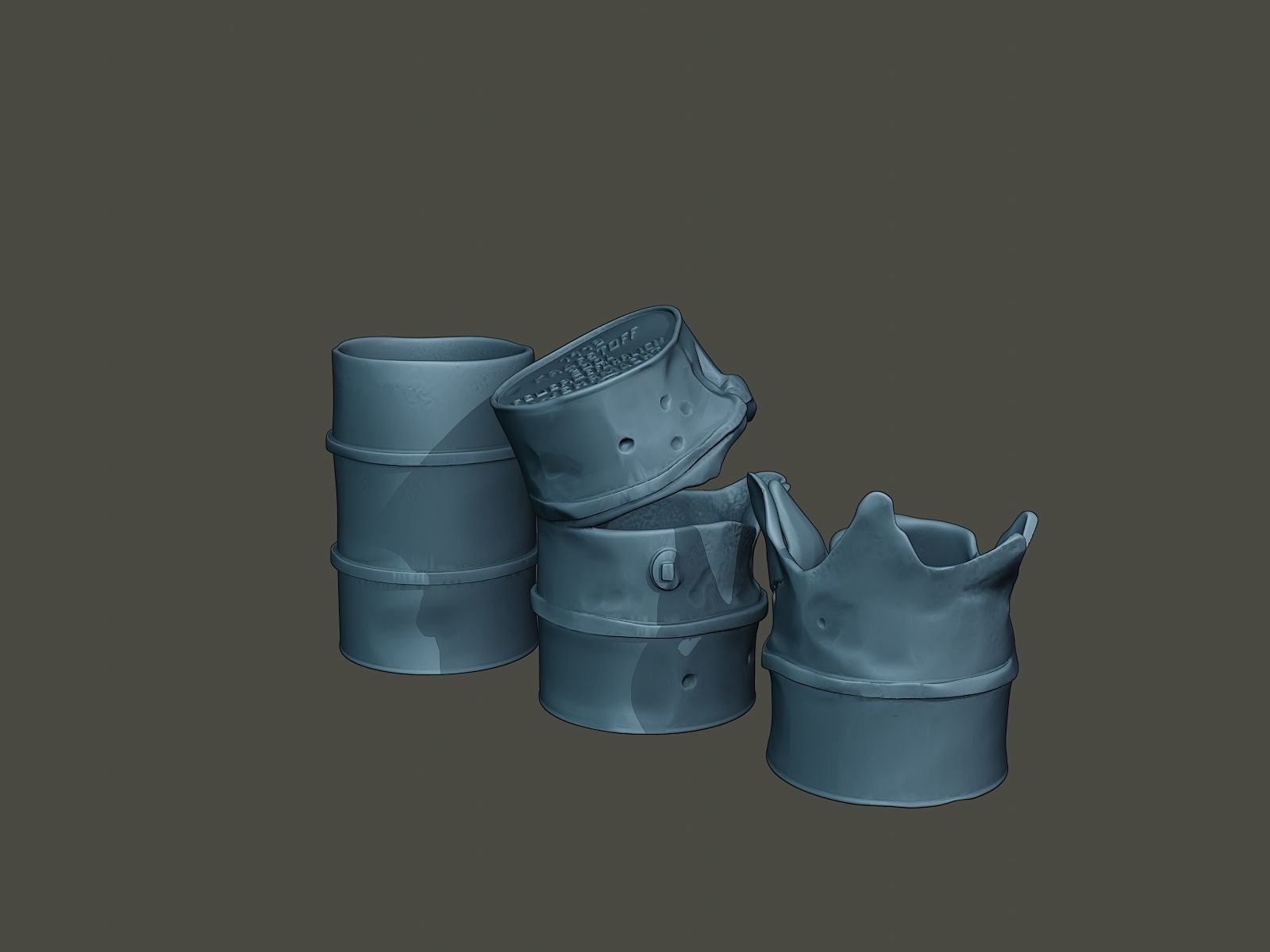 ww2 German Fuel drums and fuel tanks Pack 3D model 3D printable | CGTrader