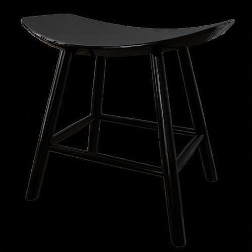 Fredericia Johanson J63 Low Stool - MidPoly 3D model | CGTrader