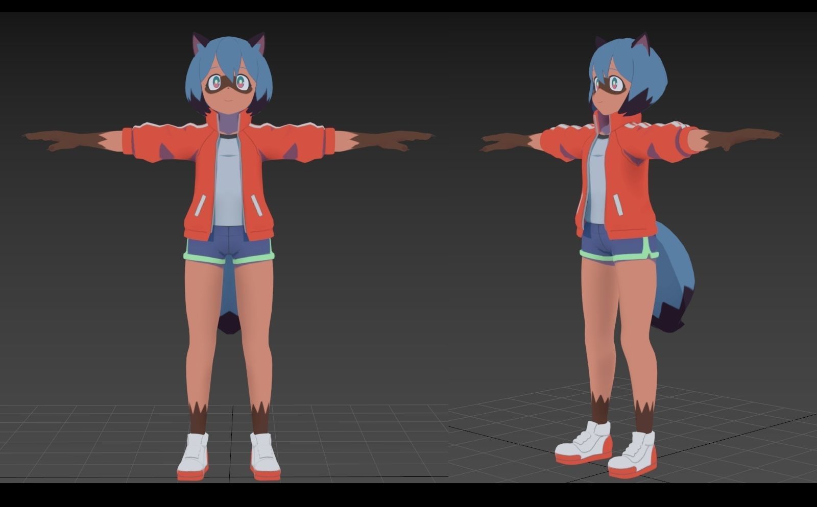 Michiru Brand New Animal 3D model rigged | CGTrader