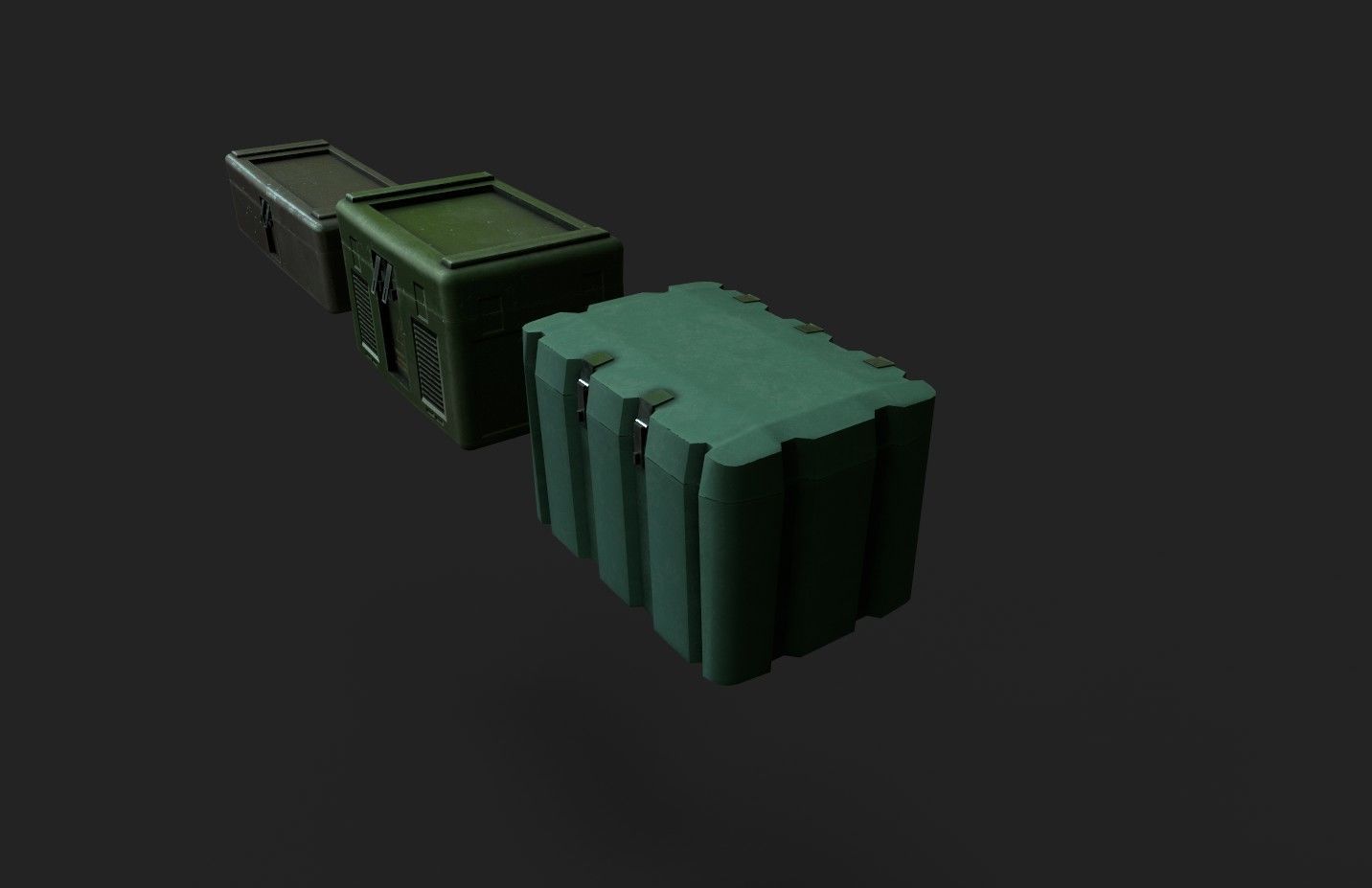 3D model Military Boxes VR / AR / low-poly | CGTrader