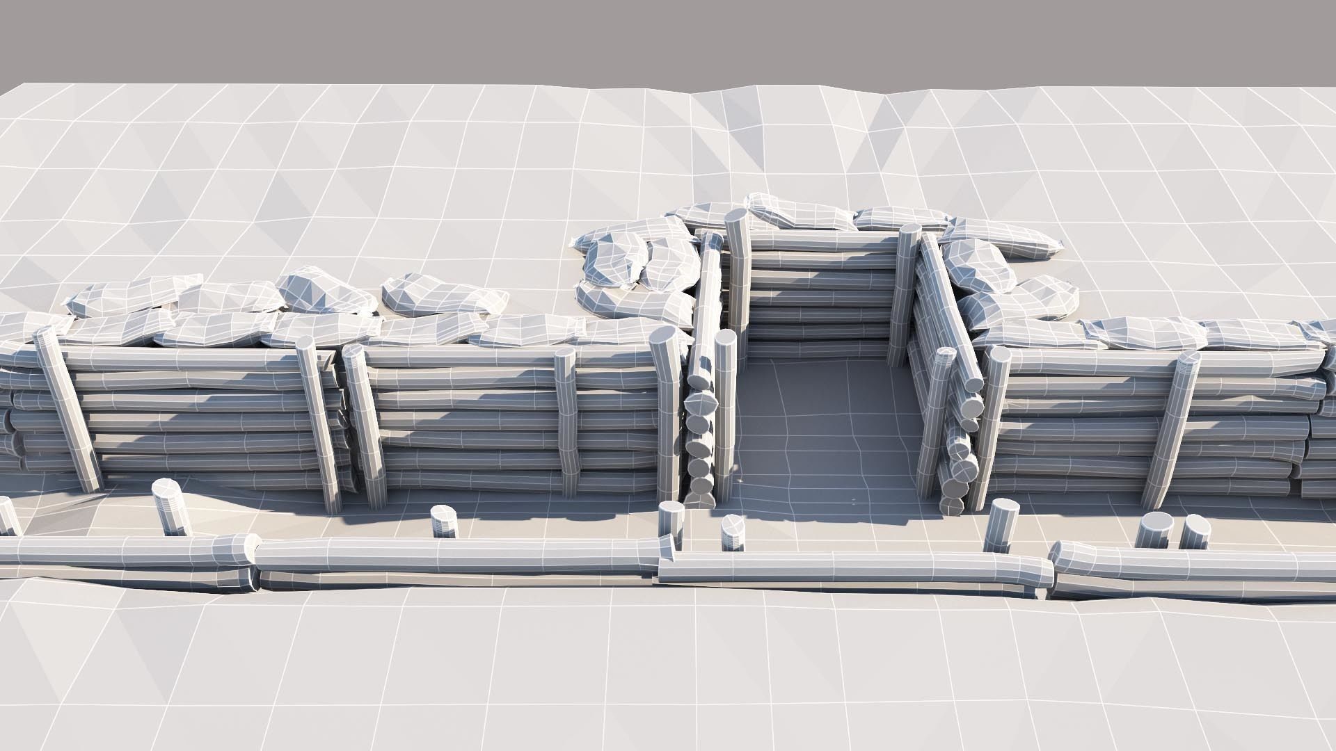 Trenches 3D model 3D model | CGTrader
